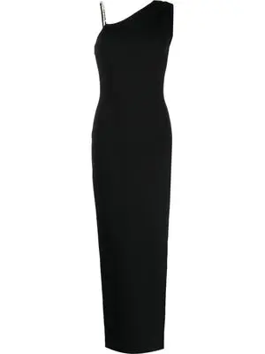 Rachel Gilbert Crystal Embellishment Off-shoulder Gown