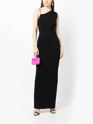 Rachel Gilbert Crystal Embellishment Off-shoulder Gown