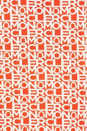 Moncler Logo Print One-piece Swimsuit - Orange