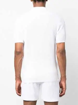 Orlebar Brown Roddy Perforated Polo Shirt - White