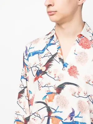 Orlebar Brown Ridley Graphic-print Shirt - White