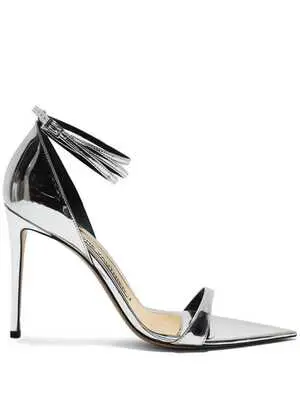 Alexandre Vauthier Metallic Leather Sandals