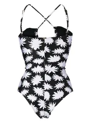 PatBO Dahlia Floral-print Swimsuit