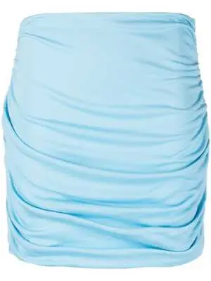 Tory Burch Ruched High-waist Skirt - Blue