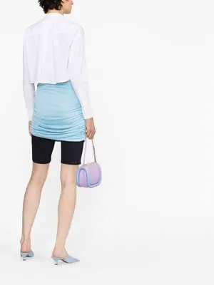 Tory Burch Ruched High-waist Skirt - Blue