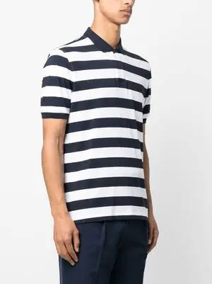 Brunello Cucinelli Striped Cotton Polo Shirt