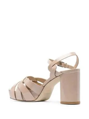 DEL CARLO Madrid 80mm Leather Sandals