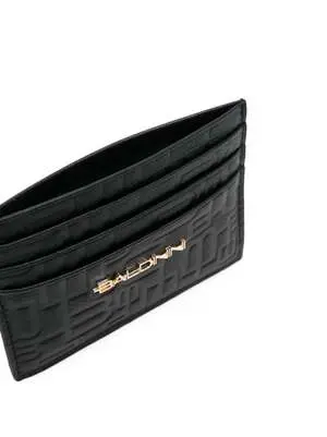 BALDININI Monogram-pattern Leather Card Holder