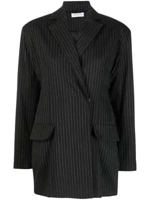 IOANA CIOLACU Pinstripe-print Wool Blazer