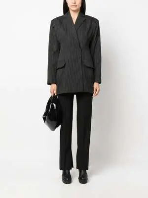 IOANA CIOLACU Pinstripe-print Wool Blazer