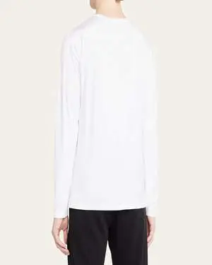 Derek Rose Stretch Long Sleeve Crewneck T-shirt