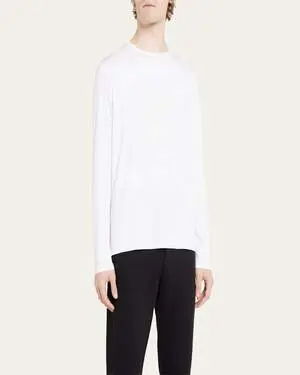 Derek Rose Stretch Long Sleeve Crewneck T-shirt