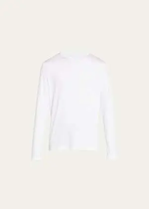 Derek Rose Stretch Long Sleeve Crewneck T-shirt