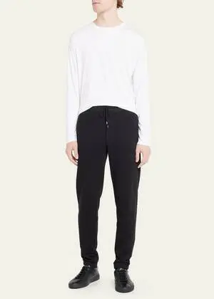Derek Rose Stretch Long Sleeve Crewneck T-shirt