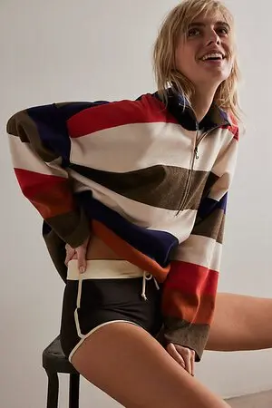 Free People Coastal Stripe Pullover Set Sail Combo
