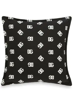Dolce & Gabbana Logo-print Cushion - Black