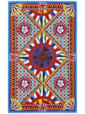Dolce & Gabbana Terry Cotton Beach Towel - Red