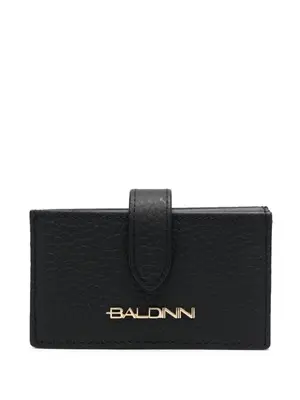 BALDININI Logo-plaque Leather Wallet - Black
