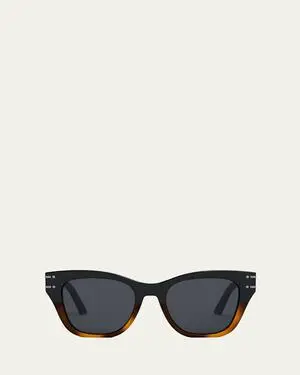 Dior Diorsignature B4i Butterfly Sunglasses - Shiny Black Smoke