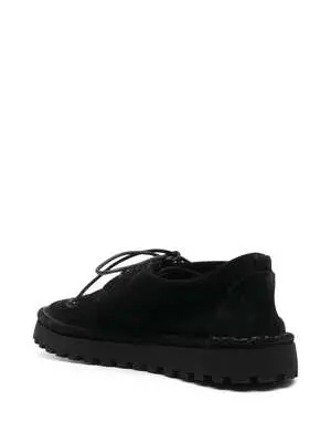 Marsèll Sancrispa Alta Suede Derby Shoes - Black