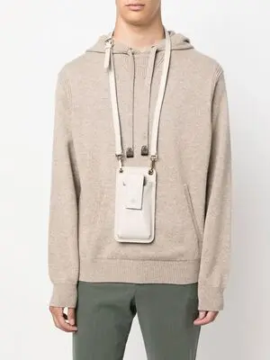 Eleventy Embossed Logo Mobile-phone Bag - Neutrals