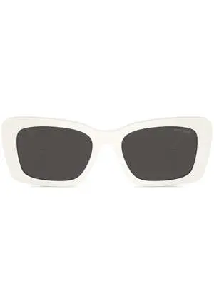 Miu Miu Square-frame Sunglasses - White
