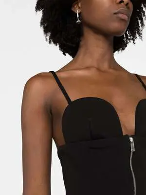 Off-White Zipped Strapless Mini Dress