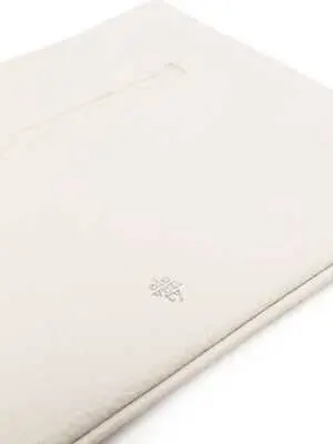 Eleventy Logo-stamp Leather Clutch