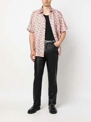 BOTTER Dolphin-print Silk Shirt - Pink