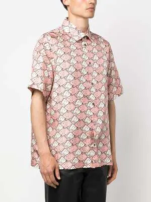 BOTTER Dolphin-print Silk Shirt - Pink
