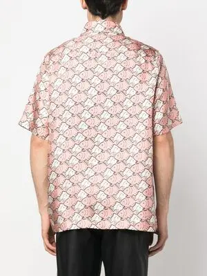 BOTTER Dolphin-print Silk Shirt - Pink