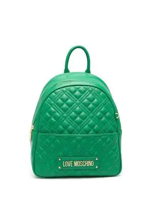 Moschino Quilted Logo-plaque Backpack