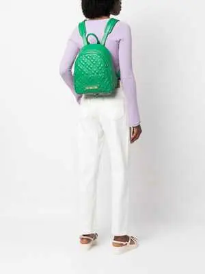 Moschino Quilted Logo-plaque Backpack