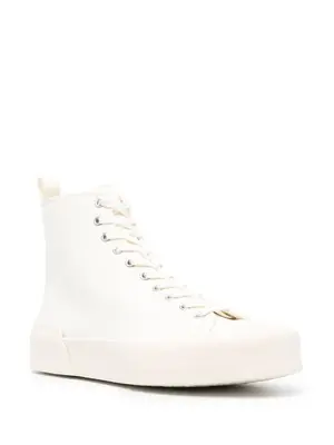 JIL SANDER High-top Leather Sneakers