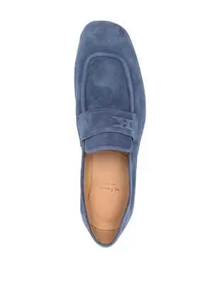 Kiton Square-toe Suede Loafers