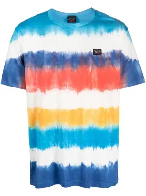 Paul & Shark Tie-dye Print Cotton T-shirt