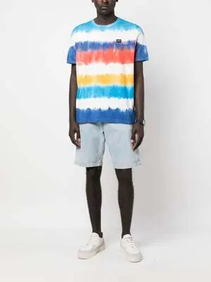 Paul & Shark Tie-dye Print Cotton T-shirt