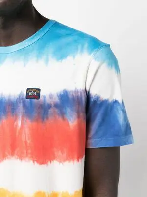 Paul & Shark Tie-dye Print Cotton T-shirt