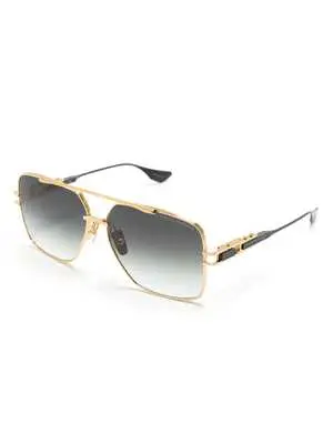 Dita Square Frame Sunglasses - Gold