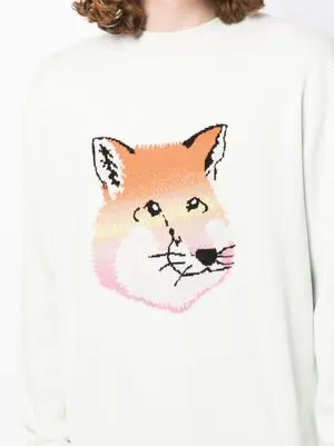 Maison Kitsuné Fox Cotton Jumper - Green
