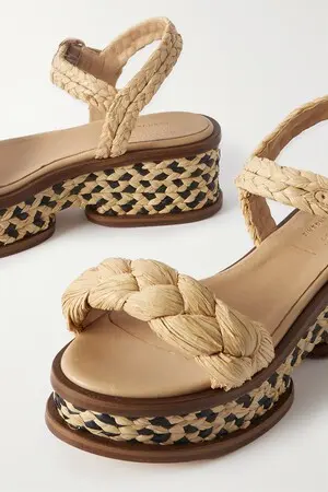 Gabriela Hearst Michael Braided Raffia Sandals