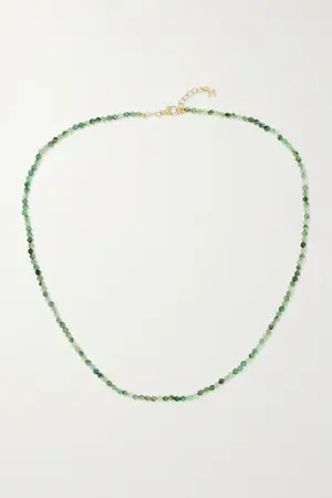 Mateo Mateo 14-karat Gold Emerald Necklace Gold