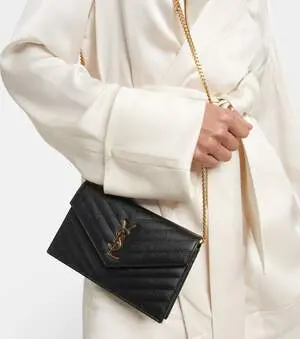 Saint Laurent Cassandre Matelassé Envelope Leather Shoulder Bag