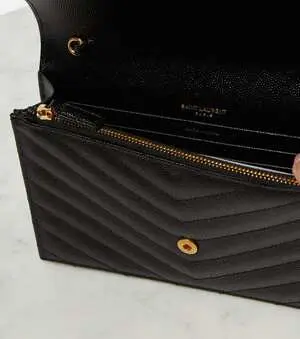 Saint Laurent Cassandre Matelassé Envelope Leather Shoulder Bag