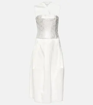 JACQUES WEI Sequined Midi Dress
