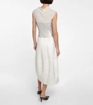JACQUES WEI Sequined Midi Dress