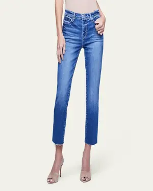 L'Agence Sada High-rise Slim Crop Jeans