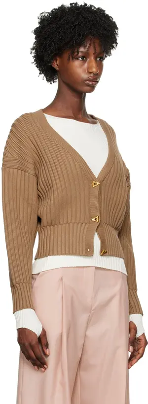 AERON - Rib Knit Cropped Cardigan
