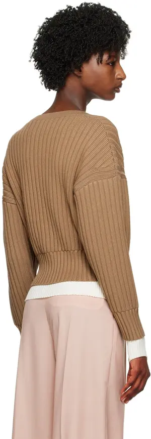 AERON - Rib Knit Cropped Cardigan