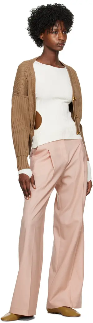 AERON - Rib Knit Cropped Cardigan